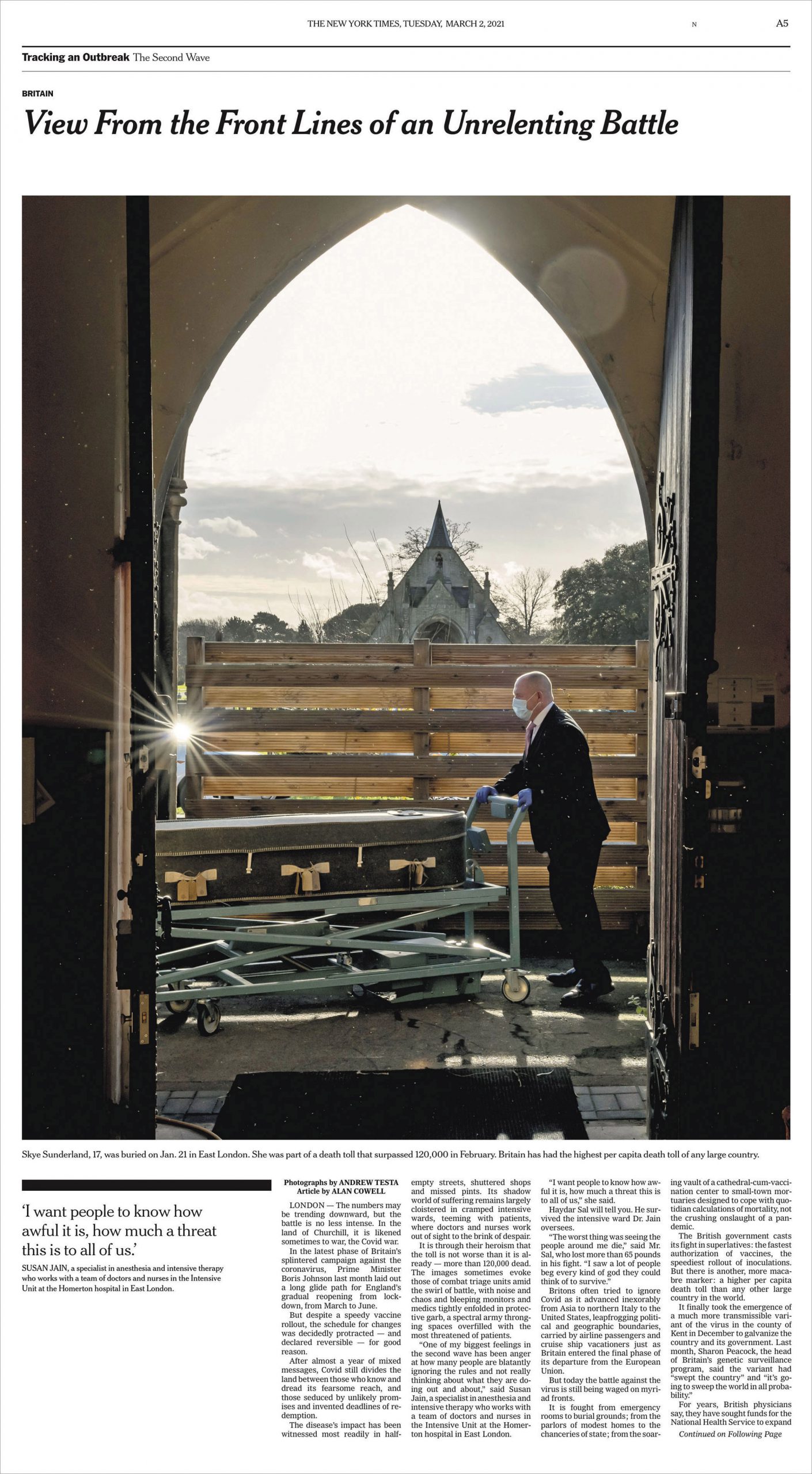 Andrew Testa featured in the New York Times — Panos Pictures