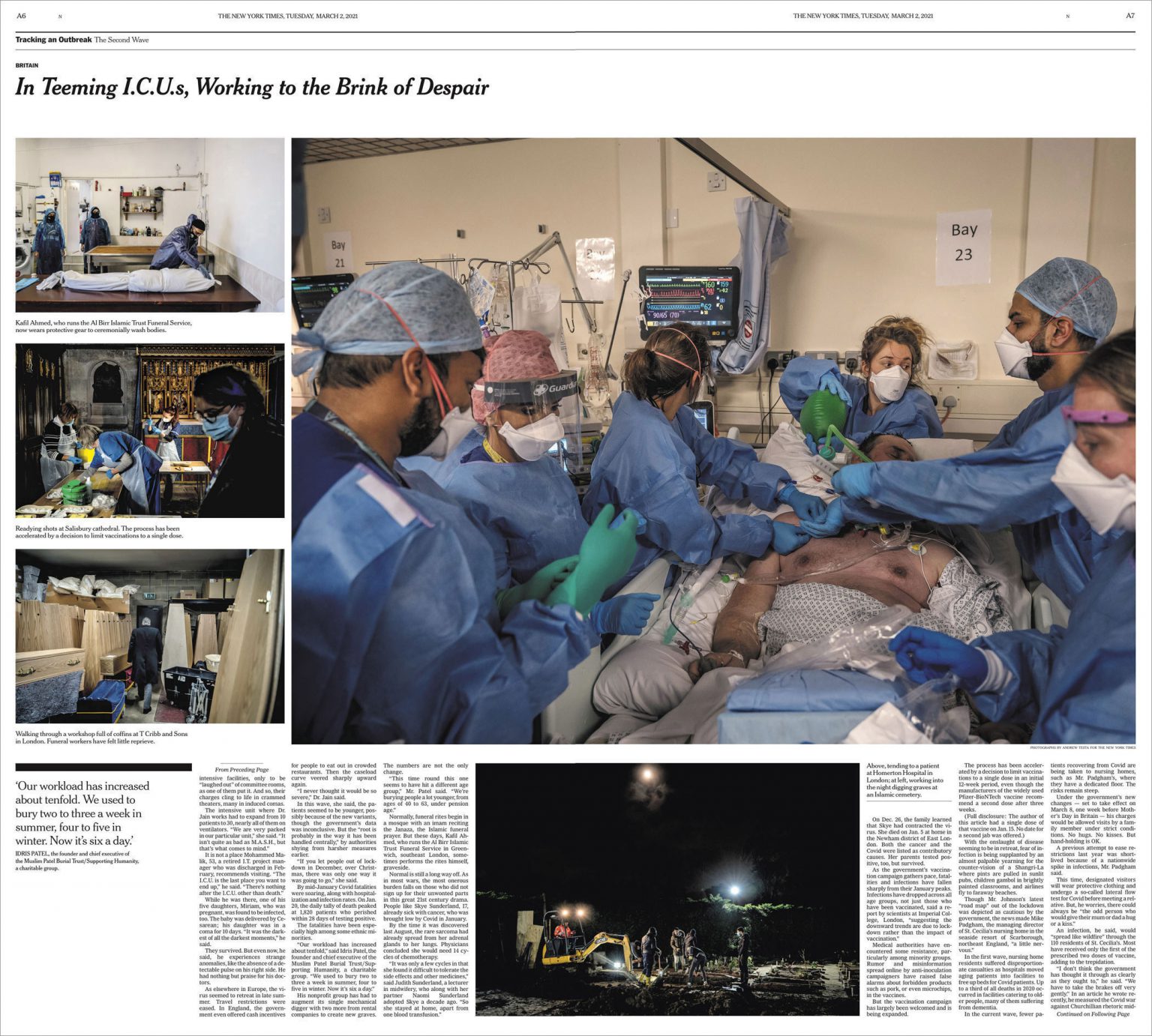 Andrew Testa featured in the New York Times — Panos Pictures