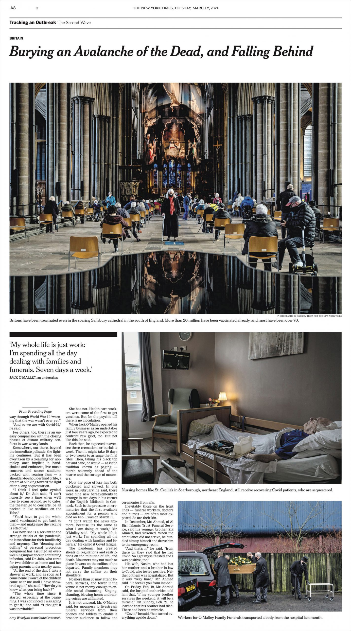 Andrew Testa featured in the New York Times — Panos Pictures