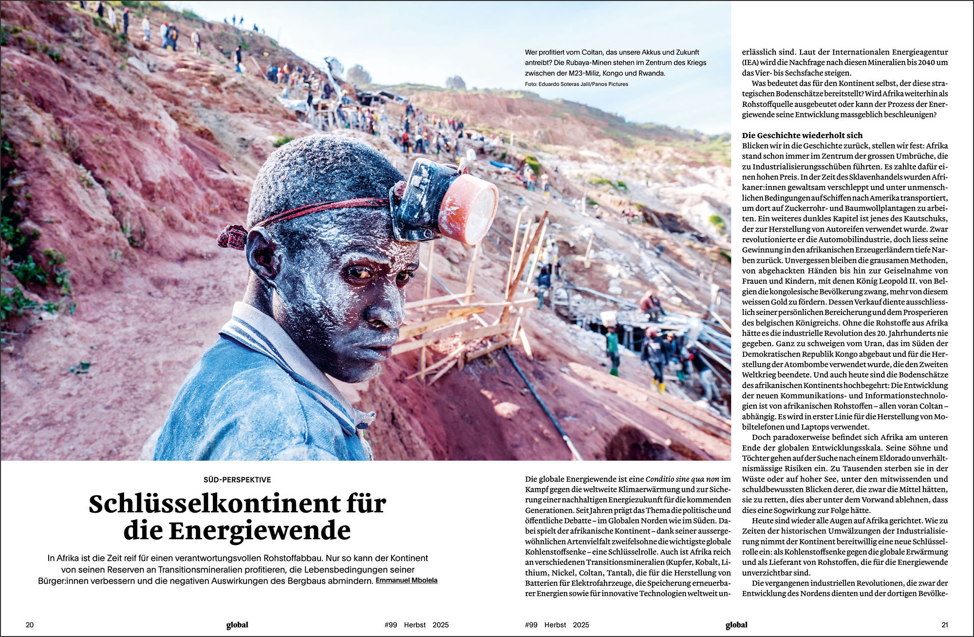 Chantal Pinzi & Eduardo Soteras in GLOBAL magazine — Panos Pictures